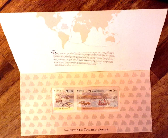 AUSTRALIA 1988 BICENTENNIAL First Fleet X 2 Rio + Tenerife Stamp Packs ...