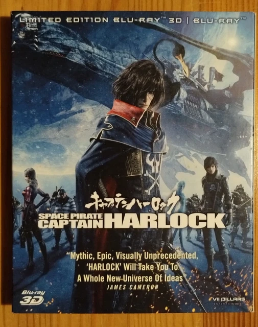 SPACE PIRATE CAPTAIN Harlock Ltd Edn Blu Ray+DVD - No 3D Disc - SEE DESCRIPTION! £20.00 ...
