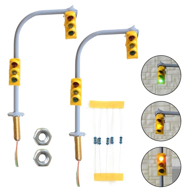 SEMAFORI LED PER Attraversamenti Pedonali Modello Scala N Rosso/Giallo ...