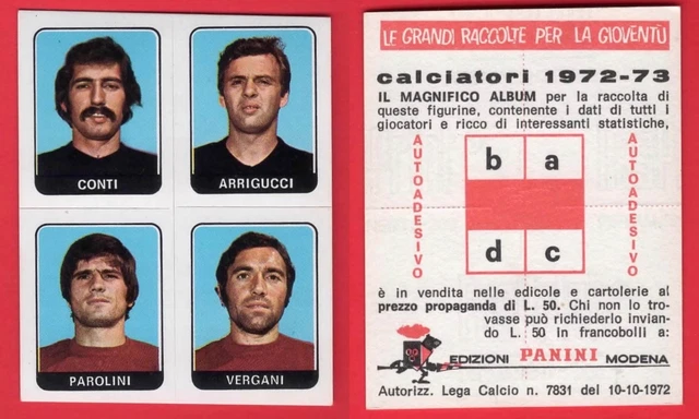 FIGURINA CALCIATORI PANINI 1972/73 - Nuova - N.405 Conti/.. - Arezzo ...