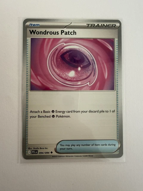 WONDROUS PATCH 094/094 Phantasmal Flames Regular Pokemon 2025 TCG Card ...