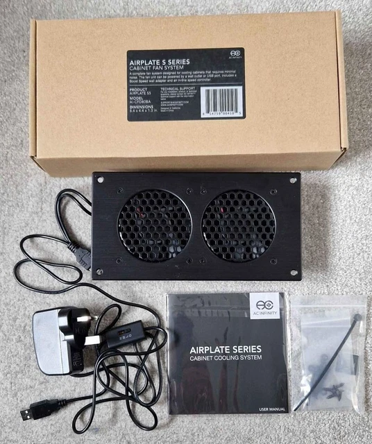 AIRPLATE S SERIES AC Infinity Cabinet Fan system £40.00 - PicClick UK