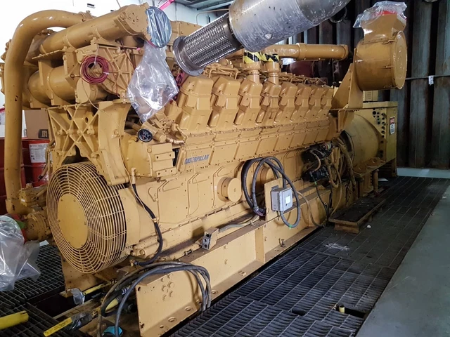 1600KW CATERPILLAR CONTINUOUS Duty Industrial Generator 4,160 Volts 3ph ...