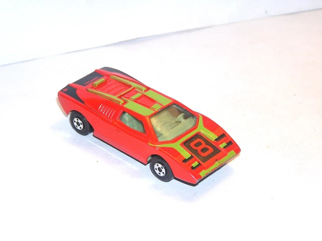 VINTAGE MATCHBOX SUPERFAST #27 Lamborghini Countach **FEU VERT SPÉCIAL ...