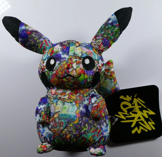 POKEMON CENTER PIKACHU Shibuya Limited Edition Graffiti Art 8" Plush ...