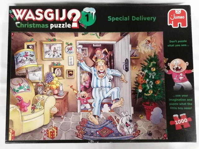 JUMBO WASGIJ NO. 1. "SPECIAL DELIVERY" 1000 Piece Christmas Jigsaw. (No ...