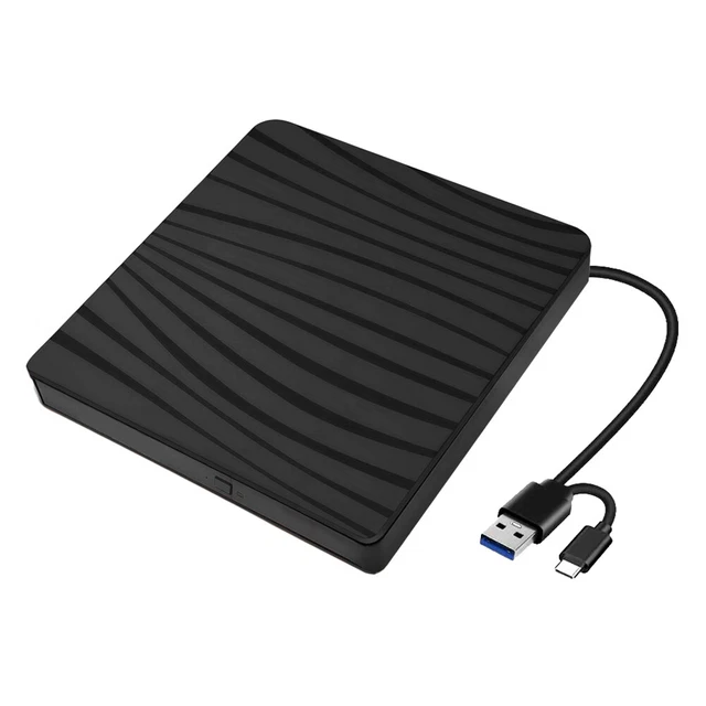 EXTERNAL CD/DVD DRIVE Plug and Play Disk Duplicator Drive for Laptop ...