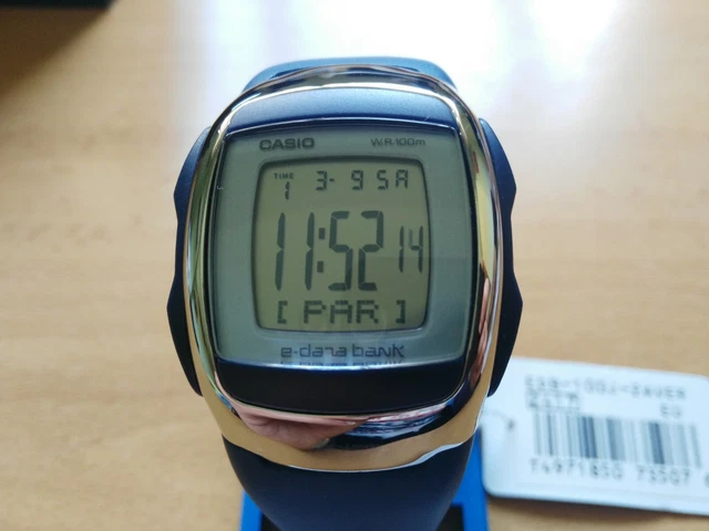 RELOJ CASIO VINTAGE Edb-100 E-Data Bank Watch Nuevo Nos New Montre Uhr ...