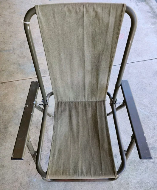 EX AUSTRALIAN ARMY Chairs Millionaires Folding Camp Chair Seat Camping ...