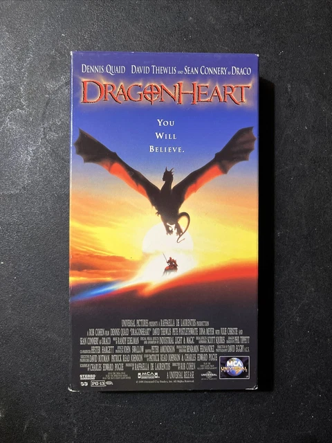 DRAGONHEART (1996) VHS - Dennis Quaid, Sean Connery - Fantasy Adventure ...