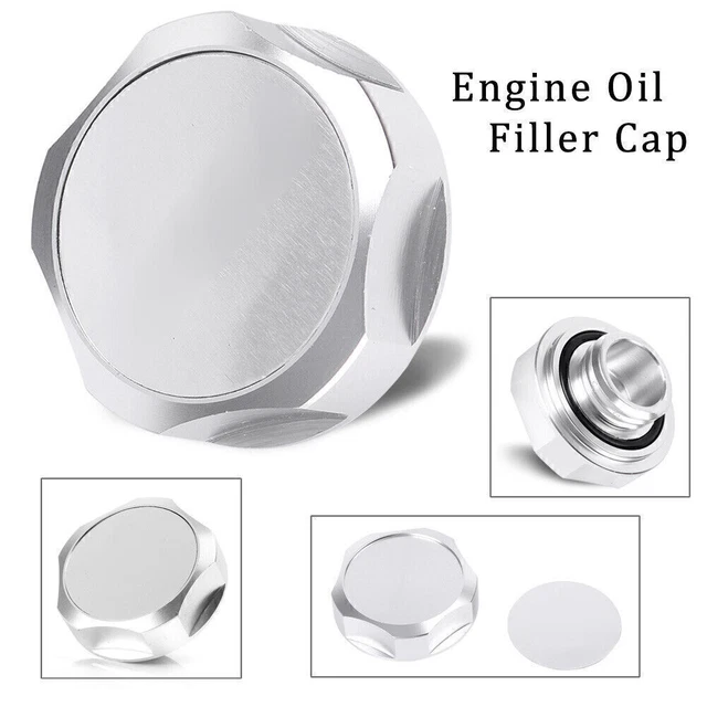 FOR NISSAN MOTORSPORTS Silver Nismo Billet Engine Oil Filler Cap Fuel ...