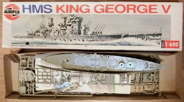 RARE, VINTAGE AIRFIX Model To Build - Hms King George V - Military ...