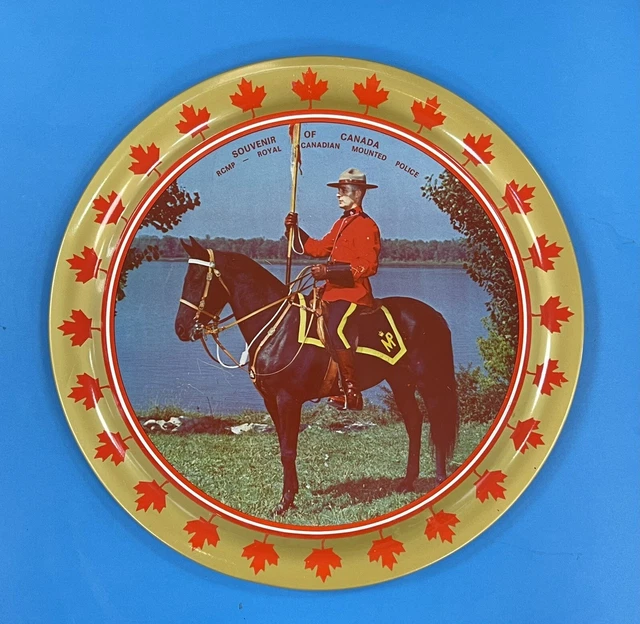 VINTAGE RCMP - Royal Canadian Mounted Police 11” Metal/Tin Tray $39.99 ...