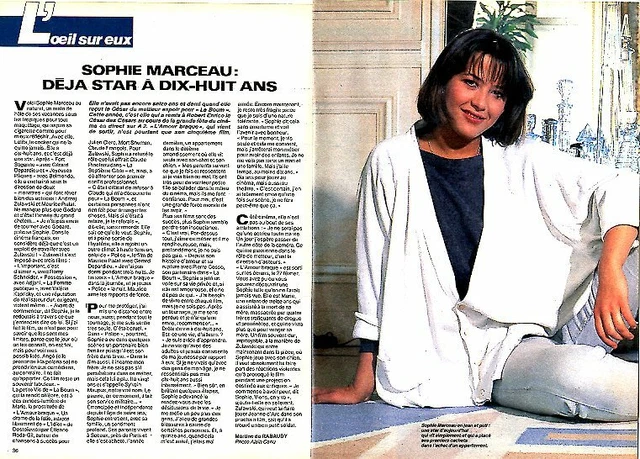 COUPURE DE PRESSE Clipping 1985 Sophie Marceau (2 pages) EUR 5,00 - PicClick FR