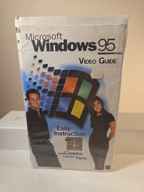 MICROSOFT WINDOWS VHS 95 Guide Jennifer Aniston & Matthew Perry Just ...