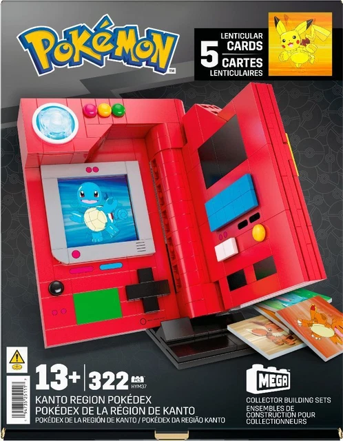 MEGA POKÉMON KANTO Pokédex Karton HYM37 2024 Mattel EAN 0194735251117 ...