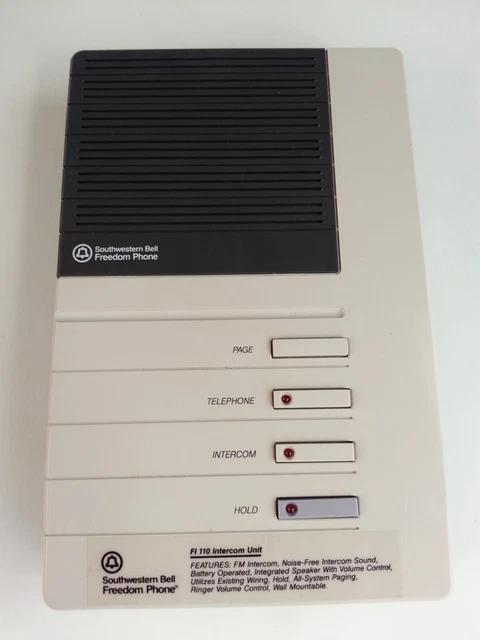 VINTAGE SOUTHWESTERN BELL Freedom Phone Intercom Unit Original Box £37. ...