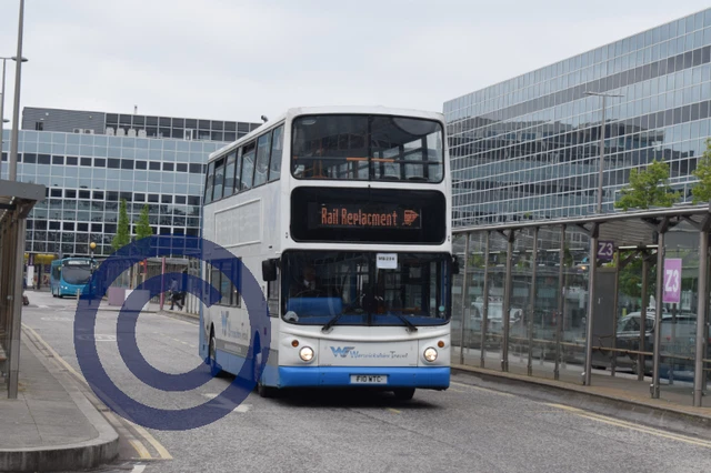 BUS PHOTO PRINT 4x6 WARWICKSHIRE TRAVEL F10WTC DENNIS TRIDENT MILTON ...