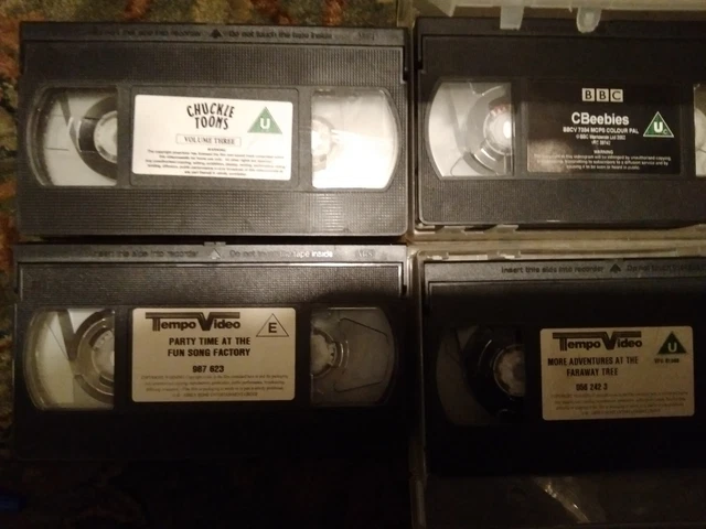 TEMPO/CHUCKLE TOONS/CBEEBIES CHILDREN'S vhs Bundle £7.00 - PicClick UK