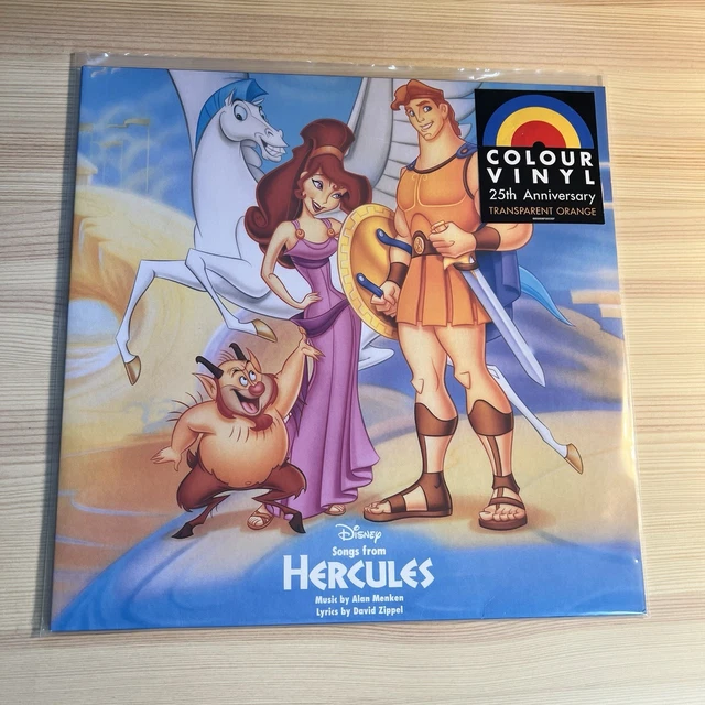DISNEY’S HERCULES SOUNDTRACK 25th Anniversary Transparent Orange Vinyl ...