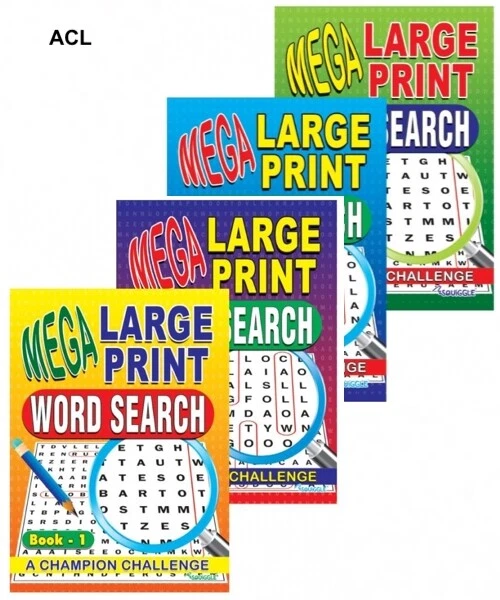 A4 WORD SEARCH Mega Large Print Puzzles Books Lots of PUZZLES with ...
