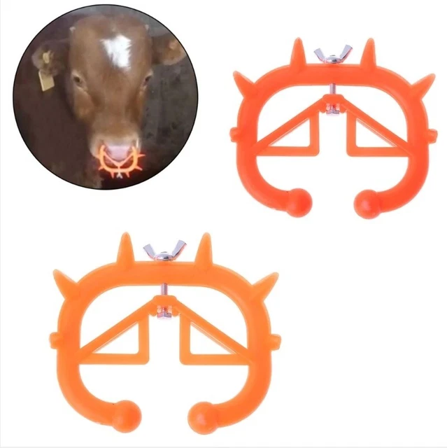 10 PACK CALF Nose Ring Livestock Animal Weaning Cow Prevent Sucking ...