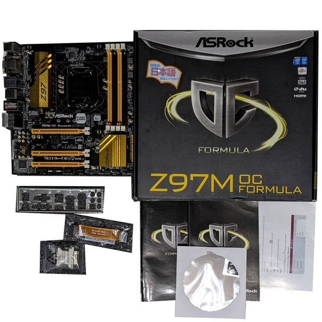 ASROCK Z97M OC Formula Micro ATX Motherboard LGA1150 Used BIOS Updated ...