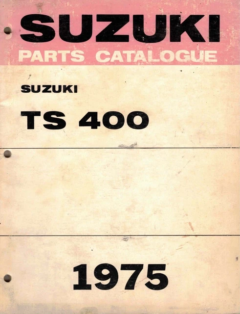 GENUINE SUZUKI SERVICE Parts Catalog/Parts Manual TS400 1972-1975 £32.01 - PicClick UK