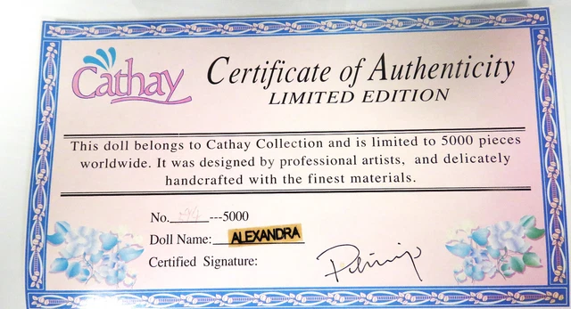 VINTAGE CATHAY COLLECTION Native American Porcelain Doll 15" Tall ...