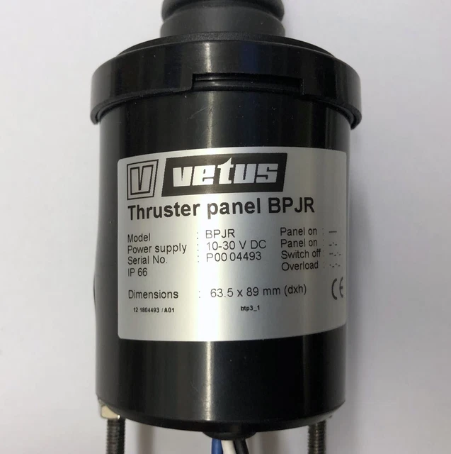 VETUS ROUND BOW thruster control panel with joystick BPJR £235.00 ...