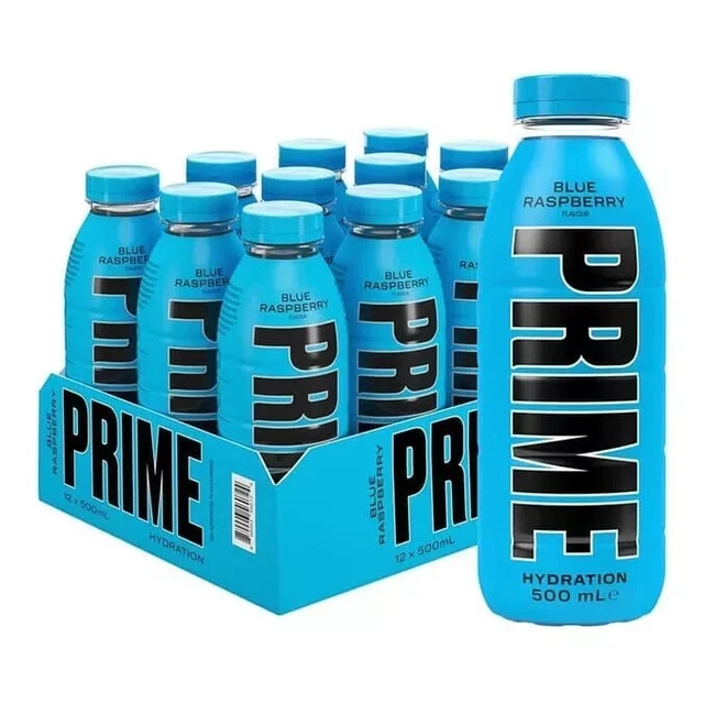 PRIME HYDRATION 500ML x 12 - Blue Raspberry Flavour Hydration Energy ...