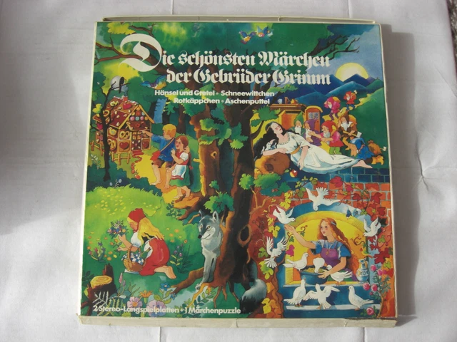 (6492) DIE SCHÖNSTEN Märchen der Gebrüder Grimm - 2 LP Box -Puzzle unvollständig EUR 4,99 ...