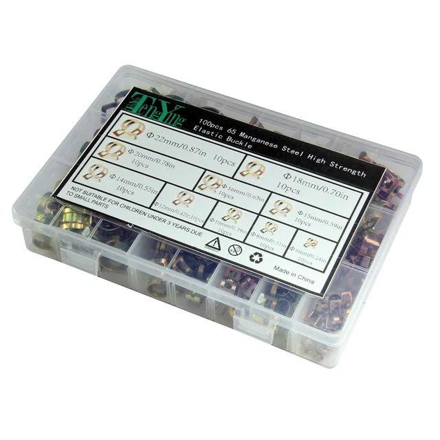 100 PCS WORM-GEAR Clamp Fastener Adjustable Small Pipe Clips Hose $51. ...