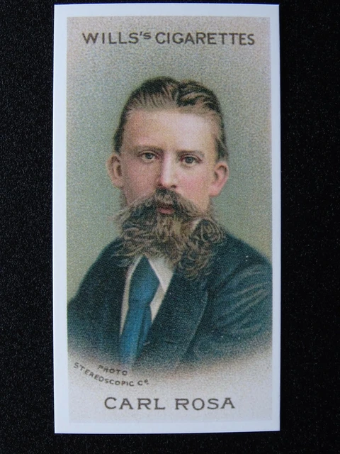 NO.28 CARL ROSA - Musical Celebrities by W.D.& H.O.Wills Ltd REPRO 1912 ...