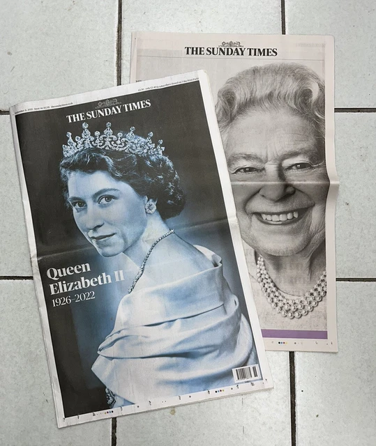 SUNDAY TIMES NEWSPAPER Sept 11Th 2022 Remembering Queen Elizabeth Ii ...