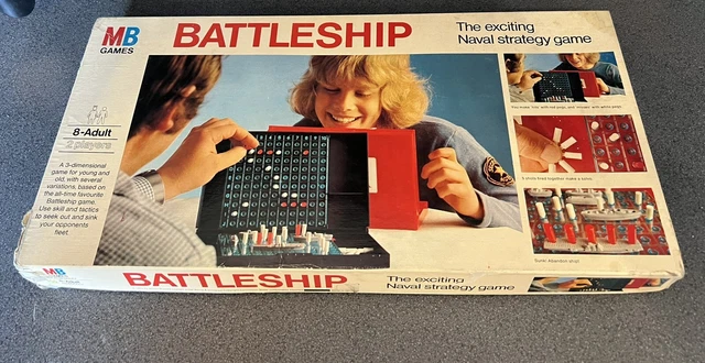 VINTAGE MB GAMES Battleship Naval Strategy Game 1975 Retro Board Game ...