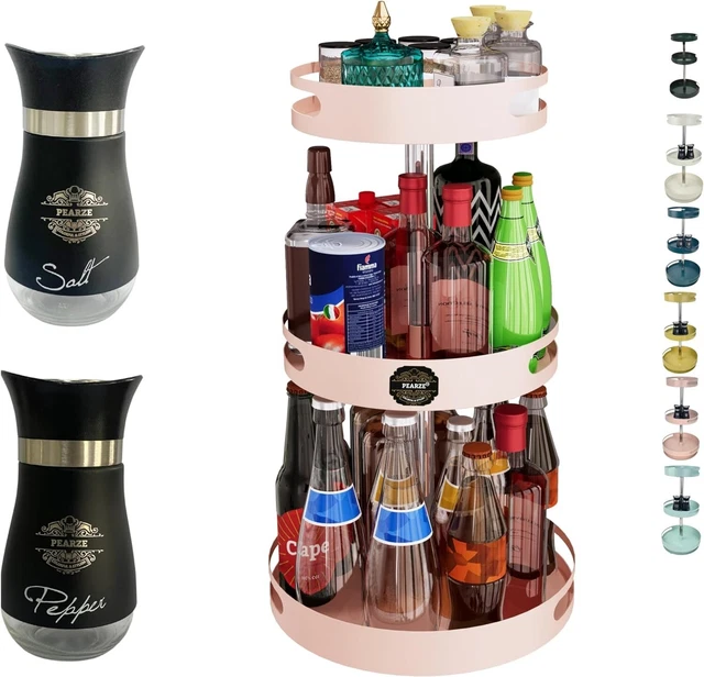 SPICE RACK AND Shaker Set 2 Tier White Edition PEARZE £19.99 - PicClick UK