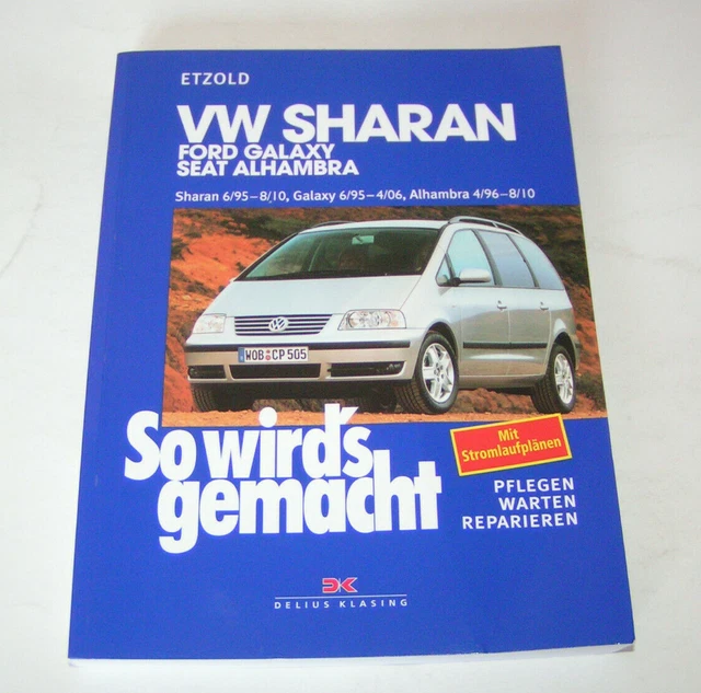 REPAIR MANUAL VW Sharan, Ford Galaxy, Seat Alhambra - Since 1995 $45.59 ...
