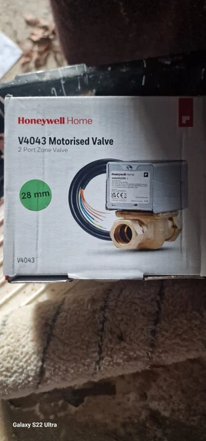 HONEYWELL 28MM 2 Port Motorised Zone Valve V4043 £55.00 - PicClick UK