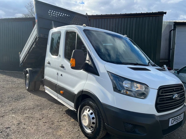 2019 FORD TRANSIT Crew d/cab tipper 46k miles full history ! Dropside ...