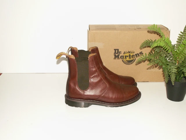 DR. MARTENS VICTOR brown leather chelsea boots uk 8 eu 42 us 9 (d1359 ...