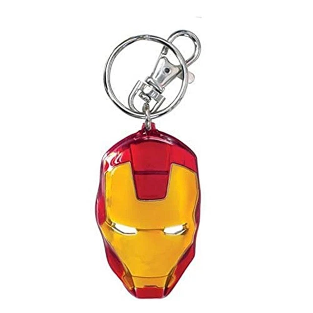Marvel Men's Iron Man Classic Face Color Pewter Keyring 1