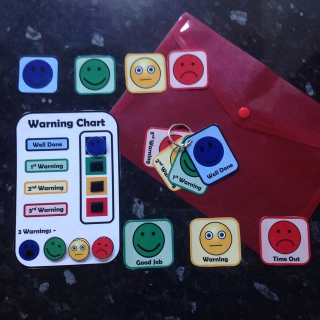 TRAFFIC LIGHT - WARNING CARDS non verbal communication SEN AUTISM ADHD ...