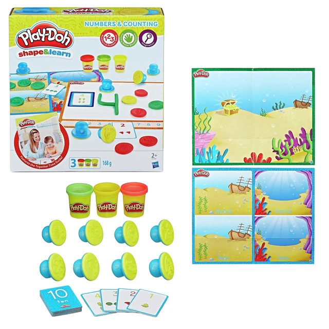 HASBRO PLAY DOH Playdoh forma e impara numeri e conteggio --- 2 + anni ...