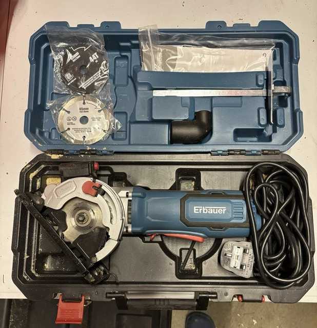 (WI1) ERBAUER EMCS650 650W 85mm Mini Circular Saw 220-240V £45.00 ...