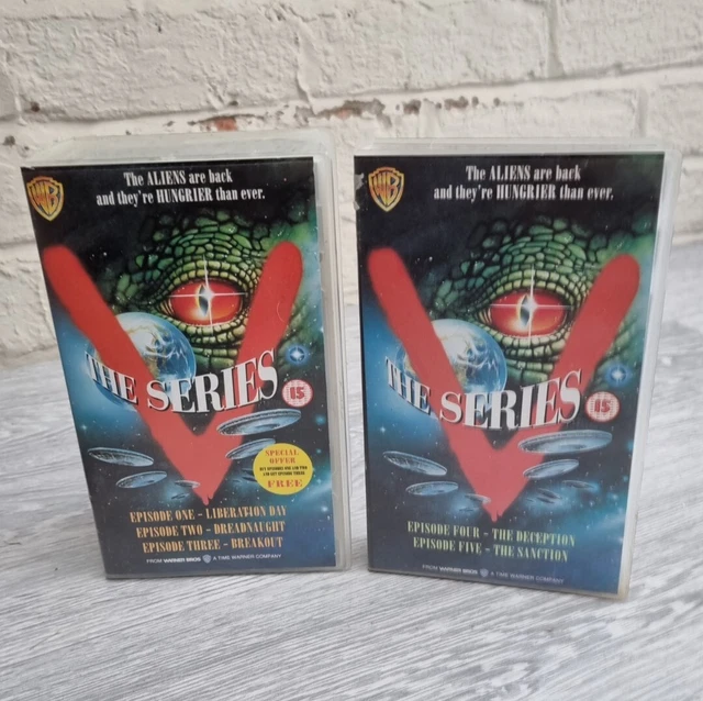 VHS VIDEO V THE SERIES Episode 1 ,2,3,4,5 ...UK Tapes Cassette ☆ 1985 £ ...