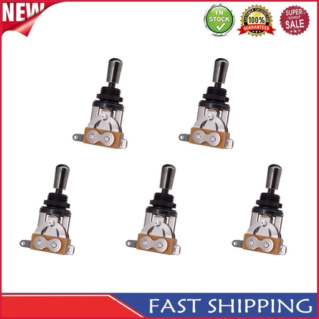 3 WAY ELECTRIC Guitar Selector Pickup Toggle Switch for LP EPI (Black ...