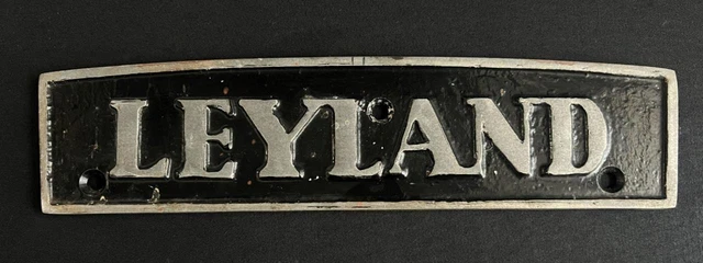 LEYLAND TIGER VINTAGE Bus Commercial Wagon Cast Aluminum Radiator Badge ...