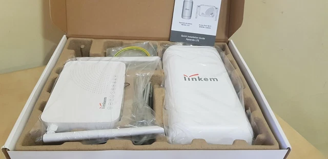 NUOVO MODEM ANTENNA LINKEM Esterno GEMTEK WLTGG-123 e Interno WVRTM ...