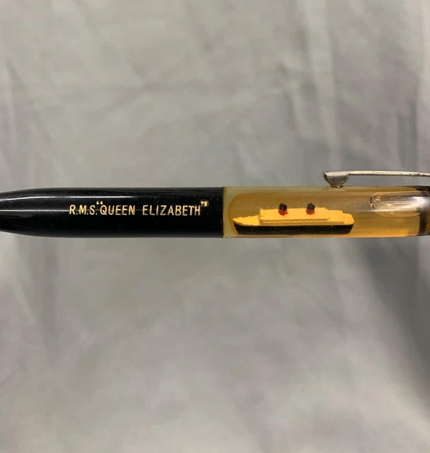 VTG 1950S RMS Queen Elizabeth Floating Ship Mechanical PENCIL Cunard ...